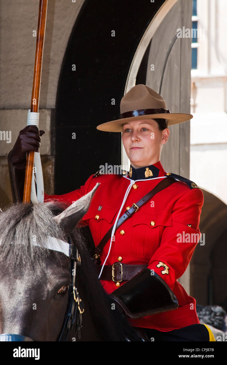 Royal Canadian Mounted Police in London Stock Photo - Alamy