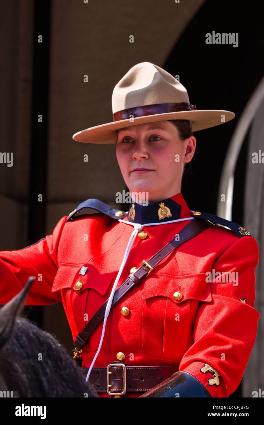 Royal Canadian Mounted Police in London Stock Photo - Alamy
