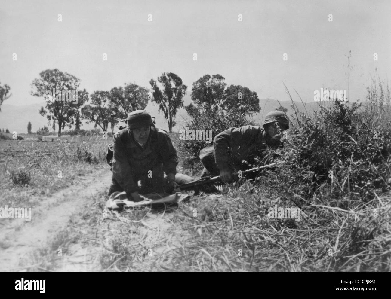 German paratroopers during the fights on Crete, 1941 Stock Photo - Alamy