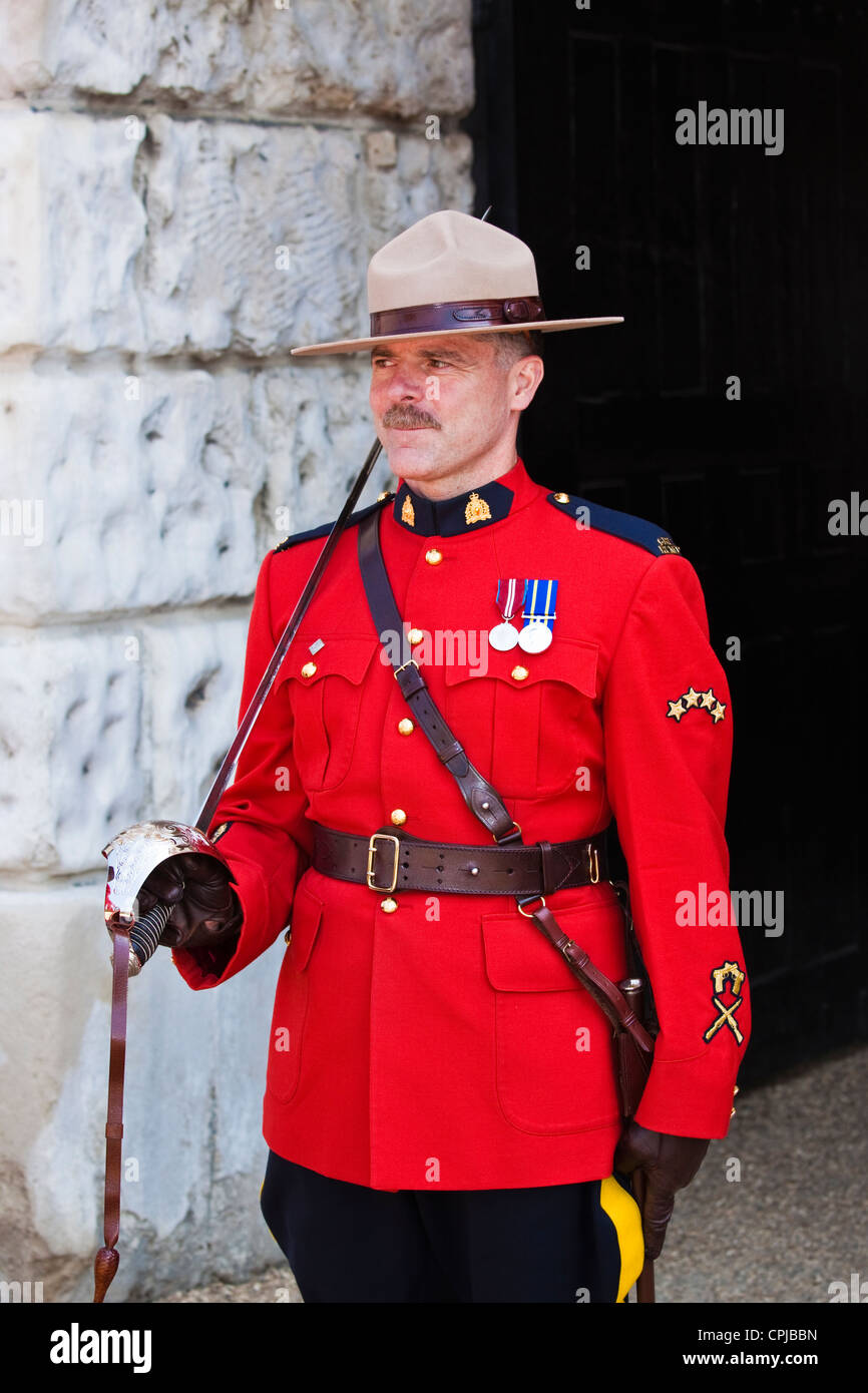Royal Canadian Mounted Police in London Stock Photo - Alamy