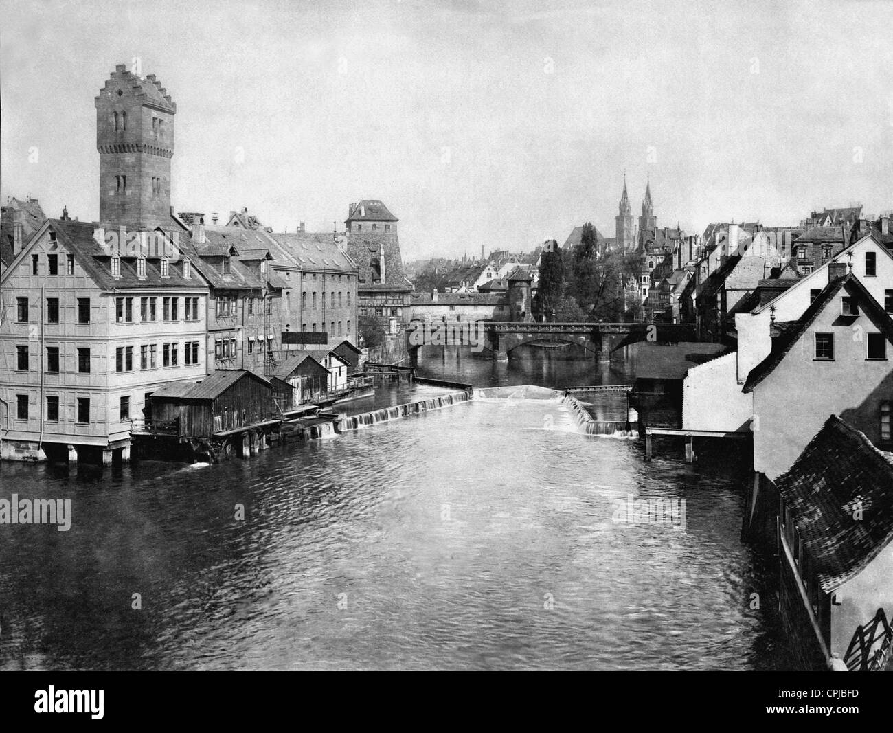 Max bridge in Nuremberg Stock Photo - Alamy