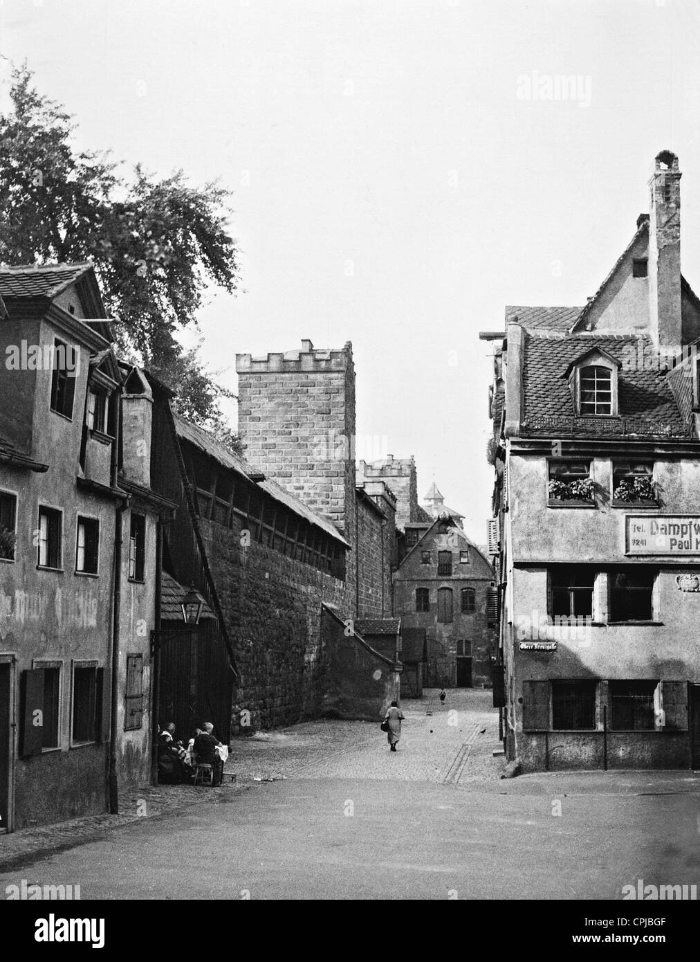 Nuremberg city wall, 1934 Stock Photo - Alamy