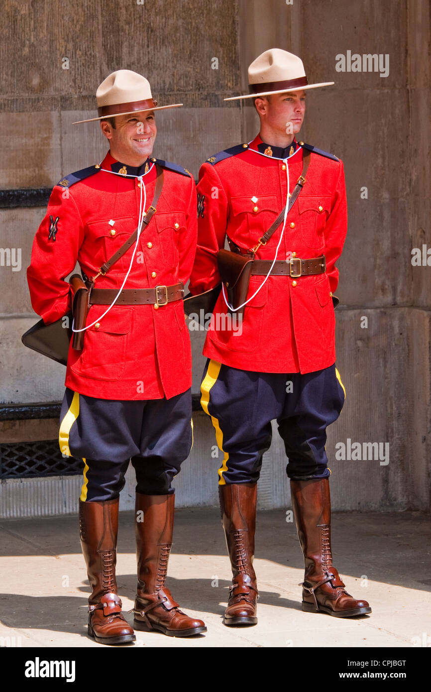 Royal Canadian Mounted Police in London Stock Photo - Alamy