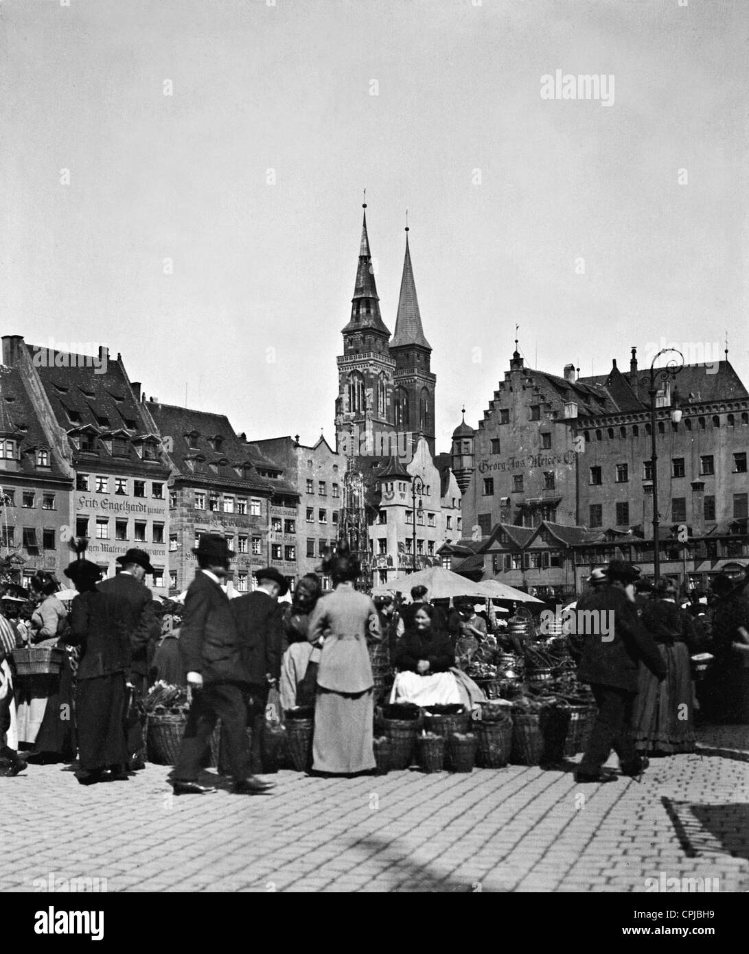 Street market background Black and White Stock Photos & Images - Alamy