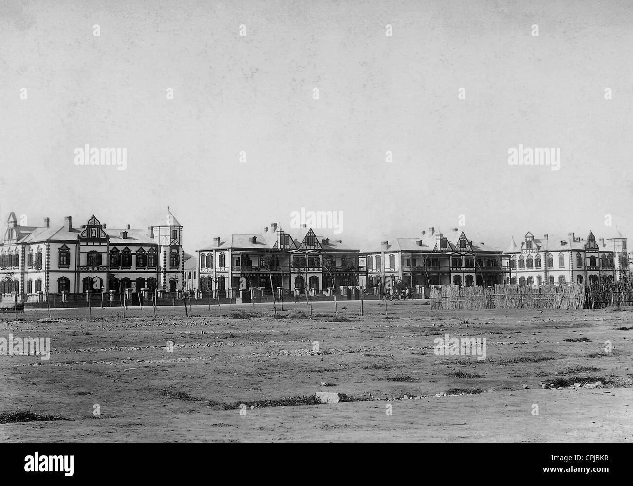 Villa district in Tianjin, 1903 Stock Photo - Alamy