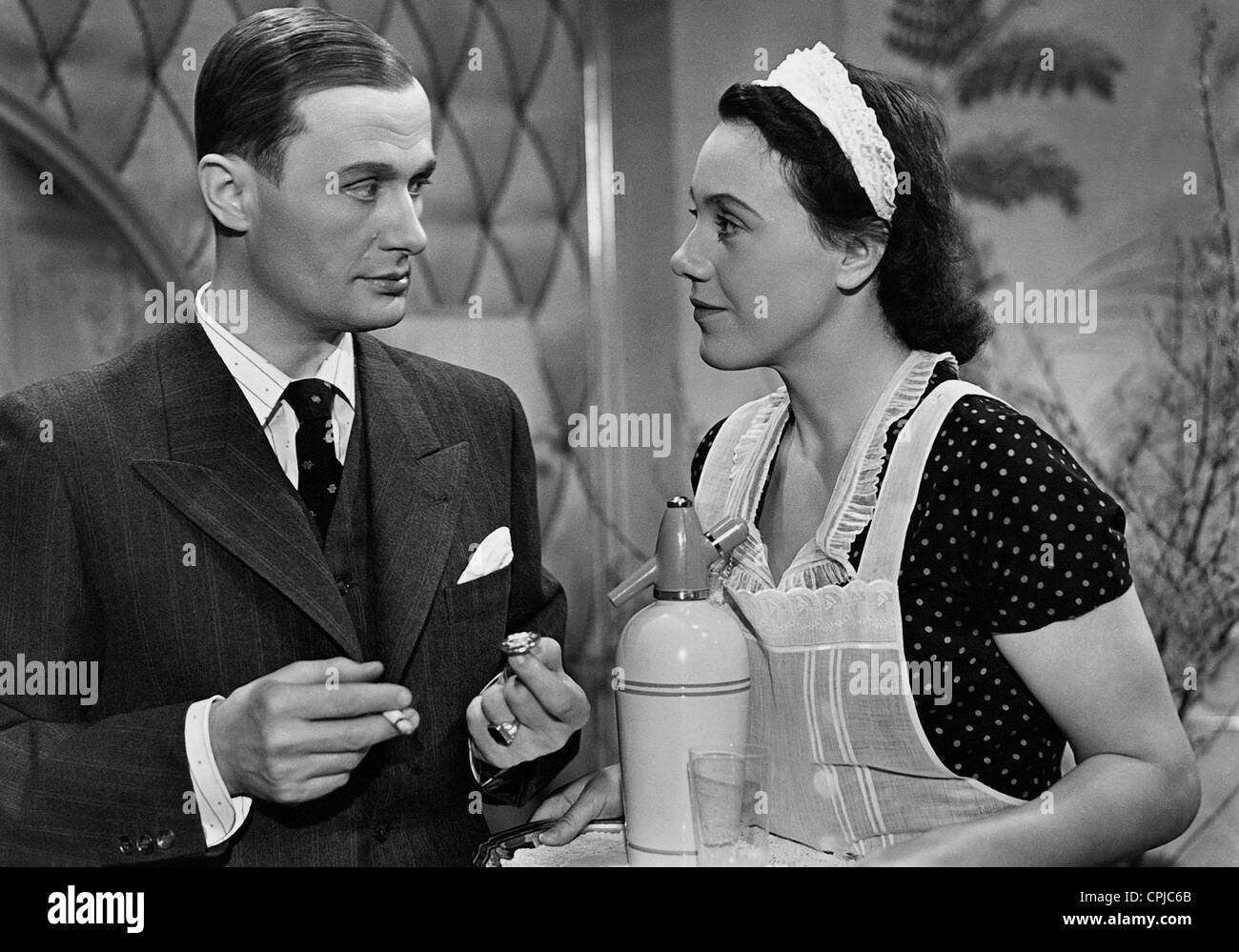 Rudolf Fernau and Ursula Herking in 'The Curtain Falls', 1939 Stock ...