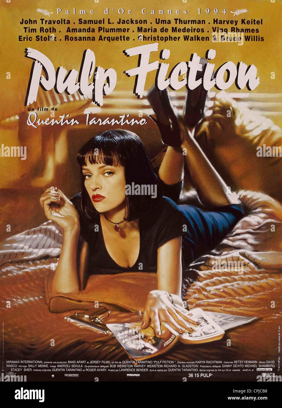 Pulp Fiction Year : 1994 - USA Director : Quentin Tarantino Uma Thurman ...