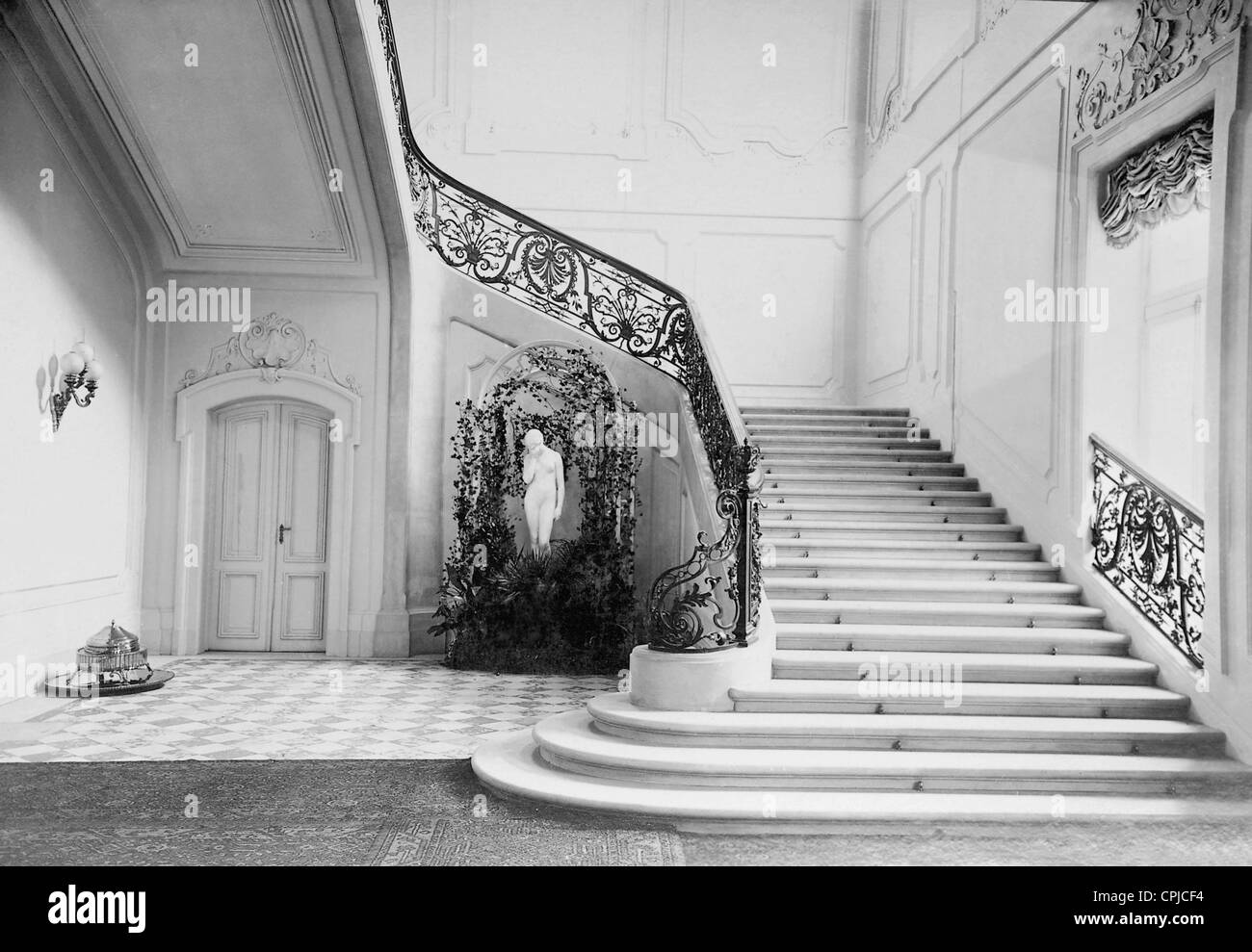 Staircase of the German embassy in Vienna, 1908 Stock Photo - Alamy