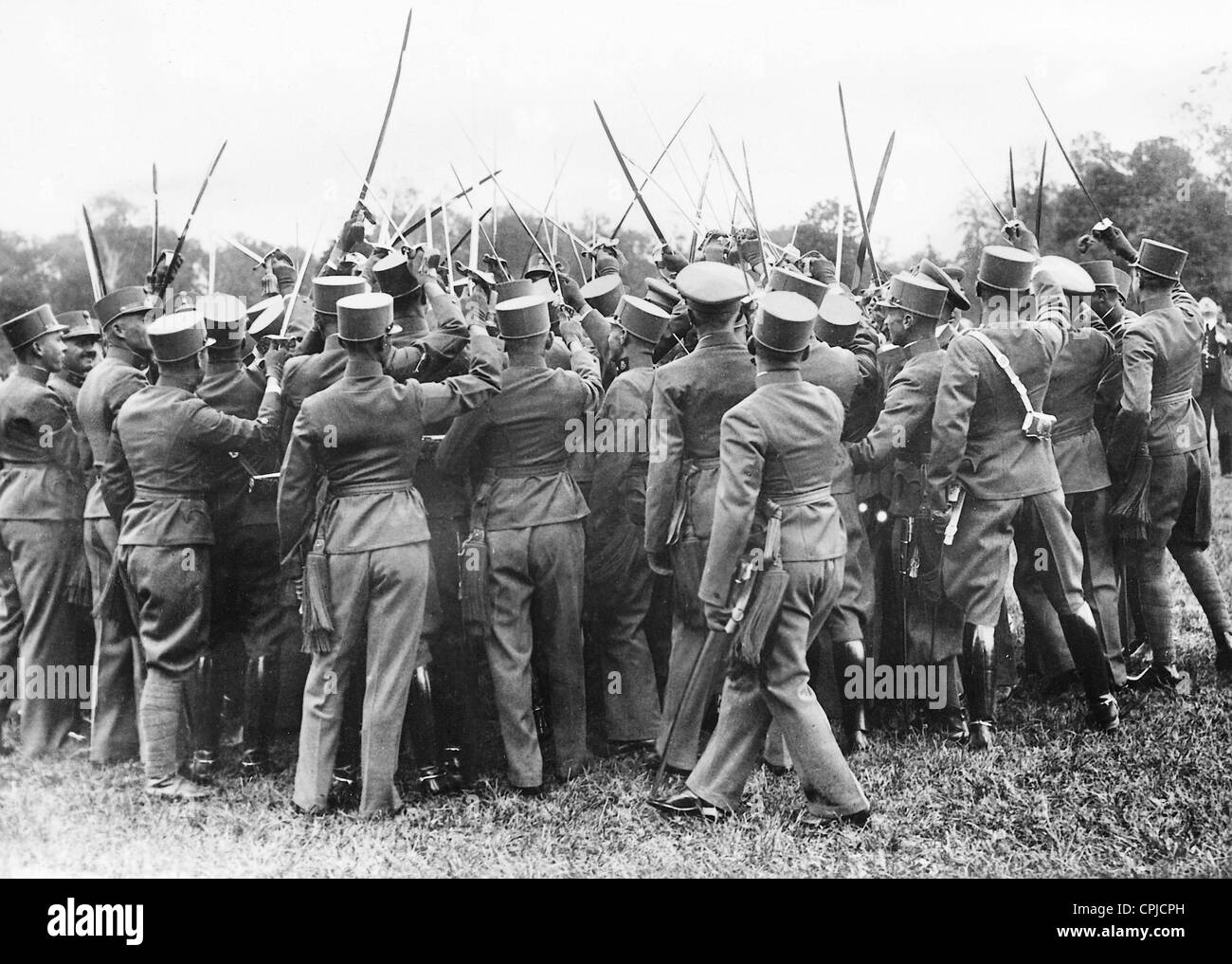 Swearing in of the officers of the Austrian army, 1936 Stock Photo - Alamy