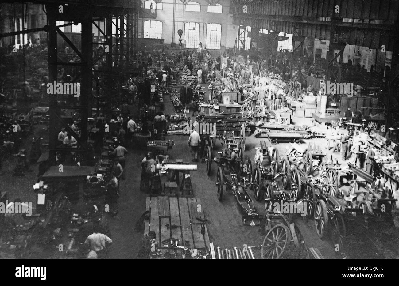 Small production hall at the Skoda Works, 1917 Stock Photo - Alamy