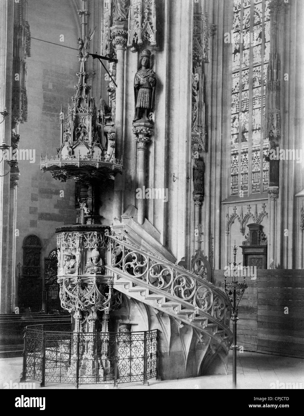 Pulpit in St. Stephan's Cathedral in Vienna, 1908 Stock Photo - Alamy