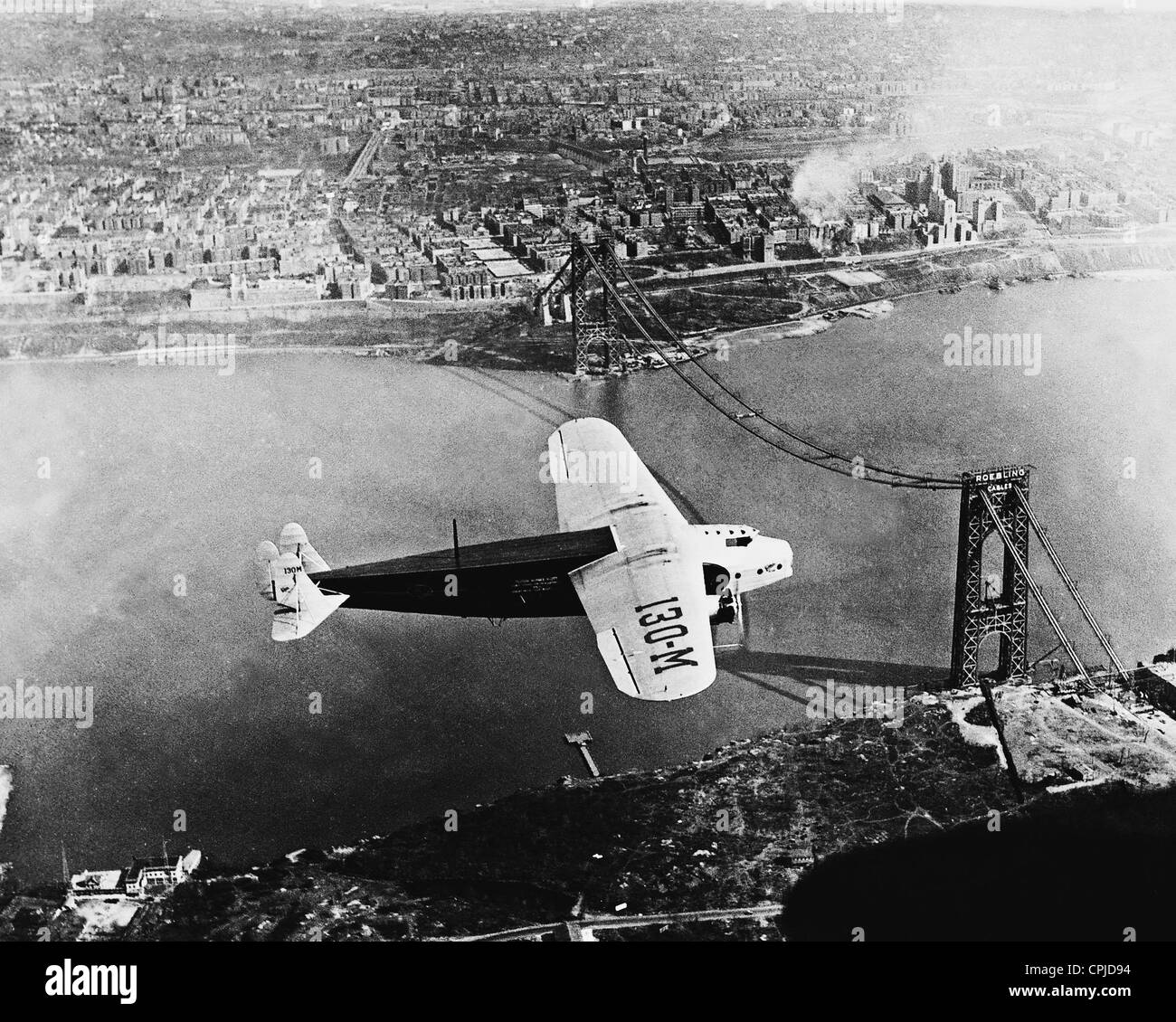 George washington bridge construction hi-res stock photography and ...