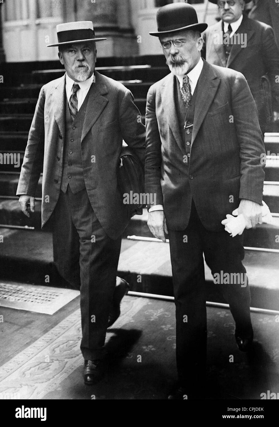 Raymond Poincare and Jean Louis Barthou, 1928 Stock Photo - Alamy