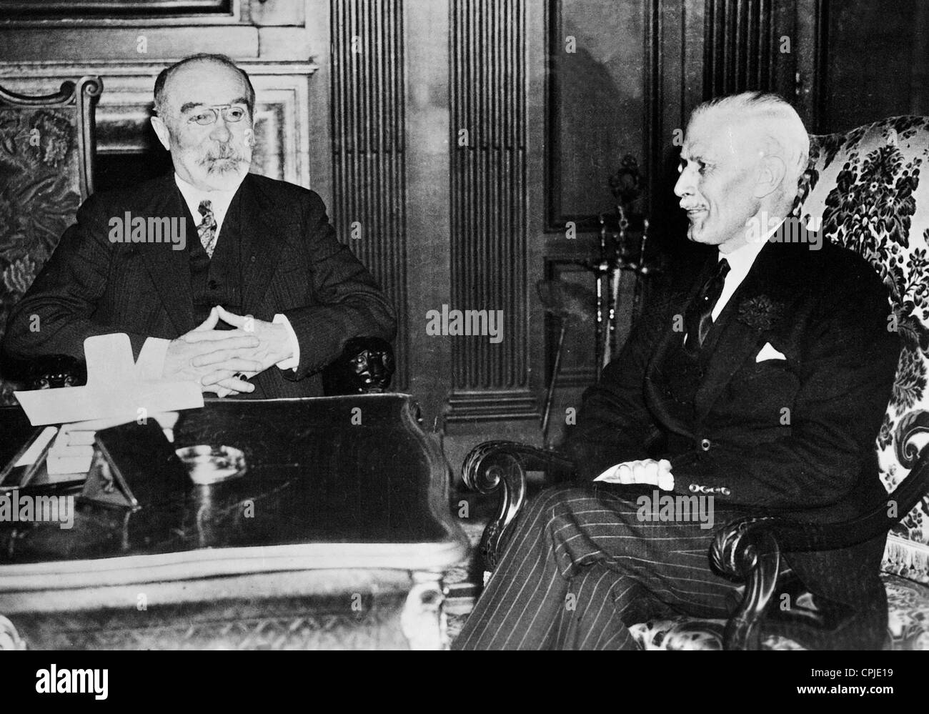 Jean Louis Barthou and George Clerk Stock Photo - Alamy