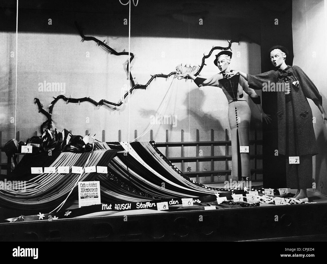 Display in shop Black and White Stock Photos & Images - Alamy