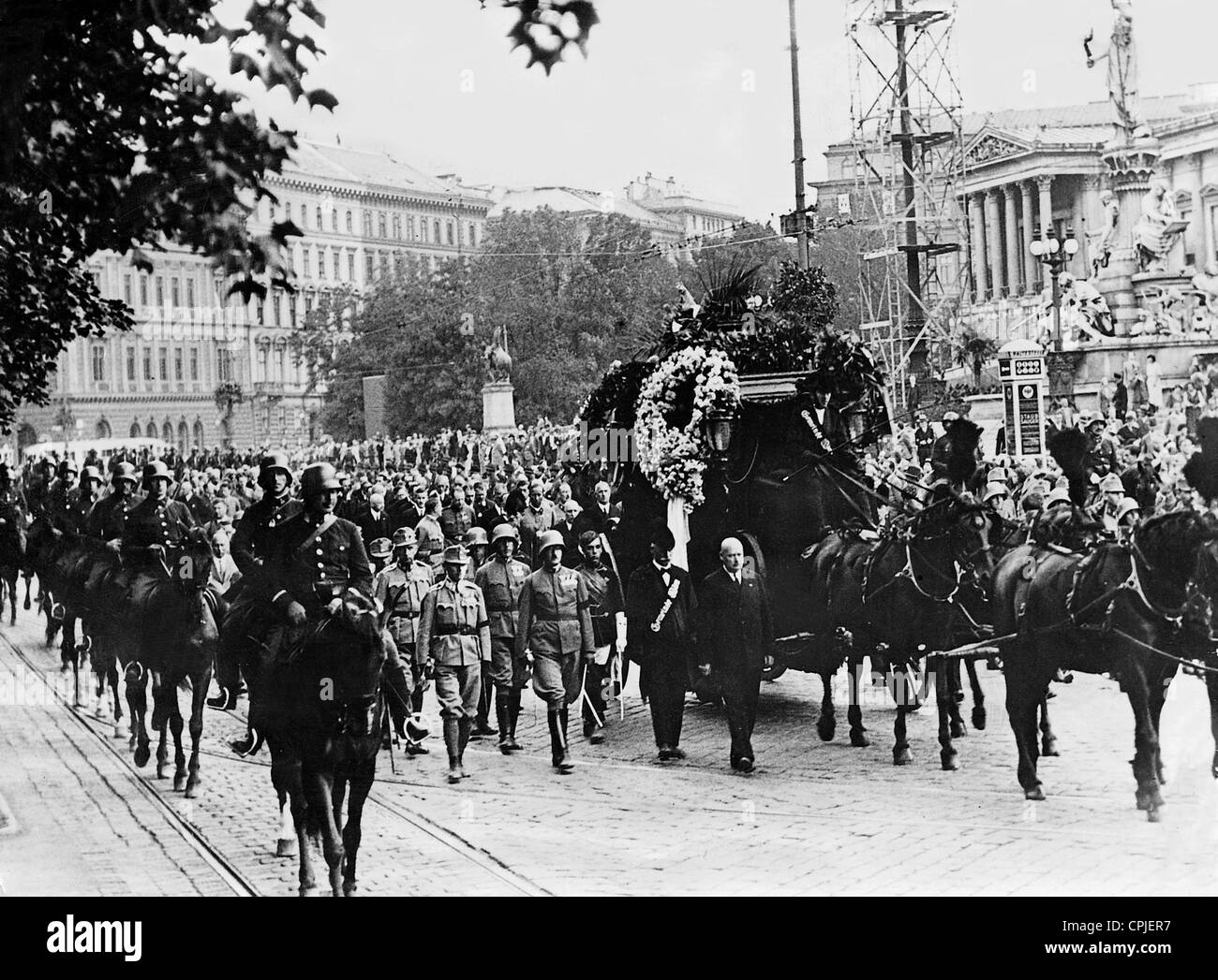 The funeral of Engelbert Dollfuss, 1934 Stock Photo - Alamy