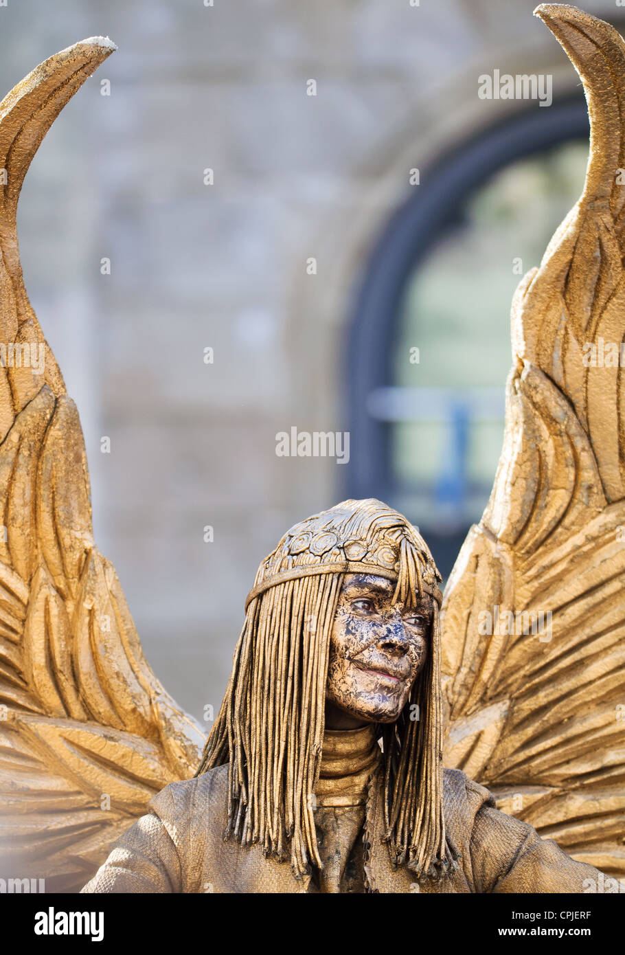 Golden angel wings hi-res stock photography and images - Alamy