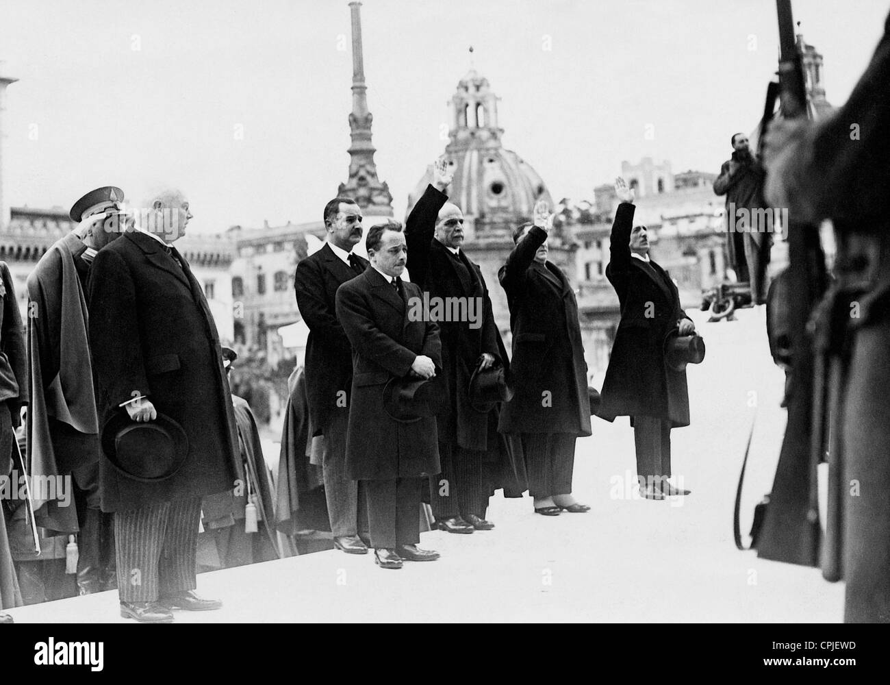 Engelbert Dollfuss in Rome, 1934 Stock Photo - Alamy
