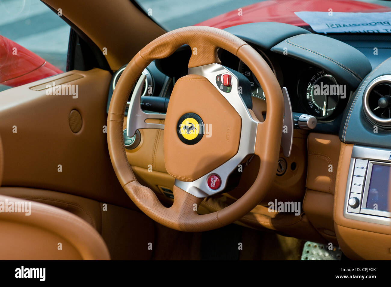 Ferrari car interior hi-res stock photography and images - Alamy