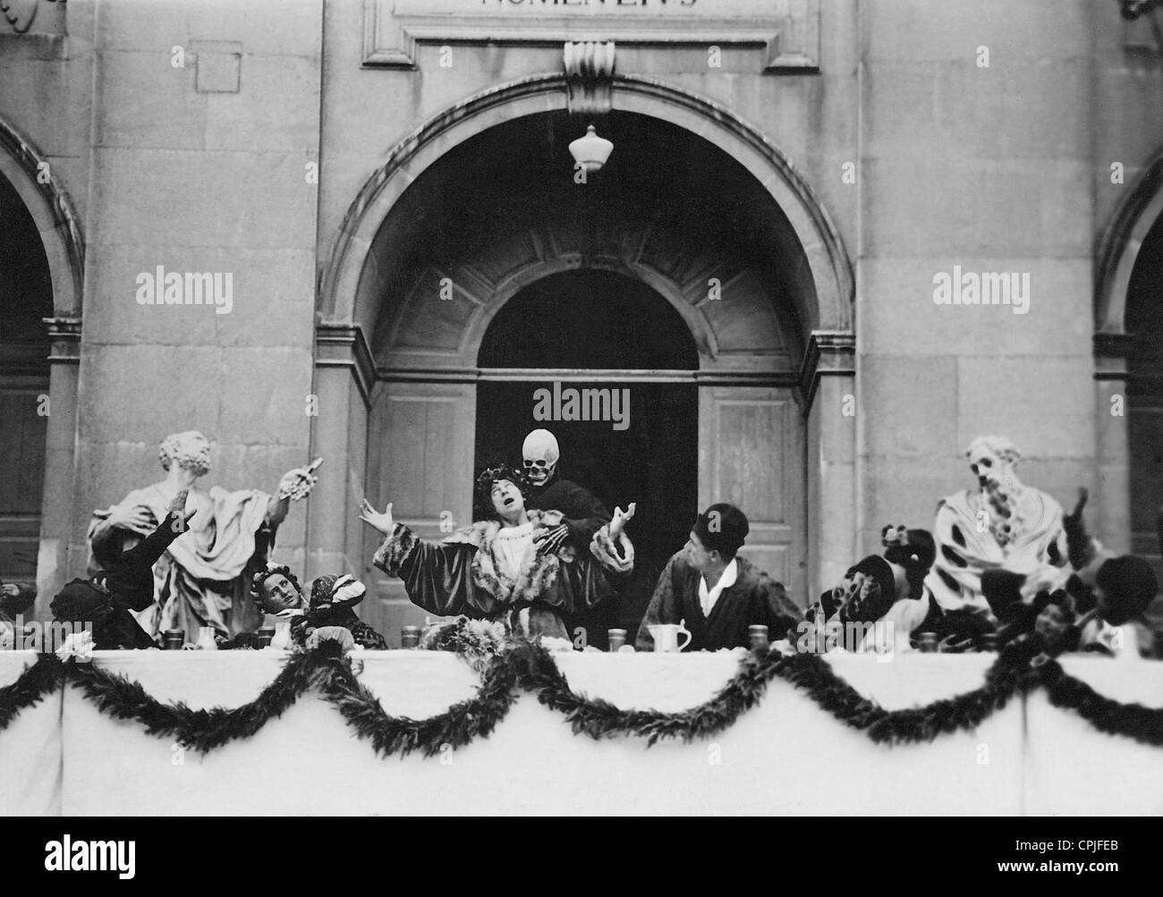 Max Reinhardt's staging of 'Jedermann', 1930 Stock Photo - Alamy