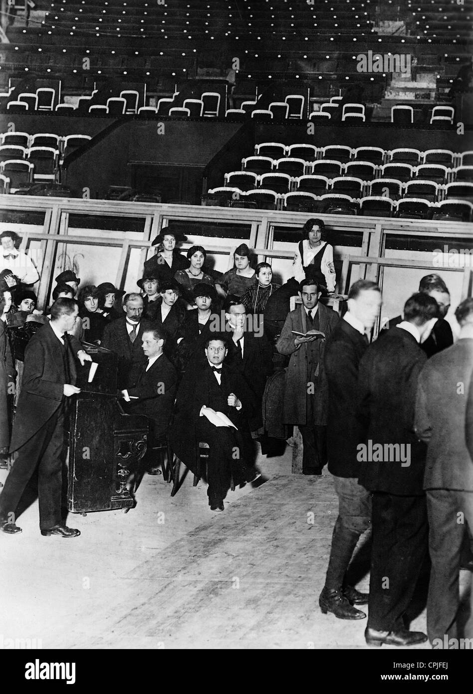 Rehearsal under Max Reinhardt, 1919 Stock Photo - Alamy