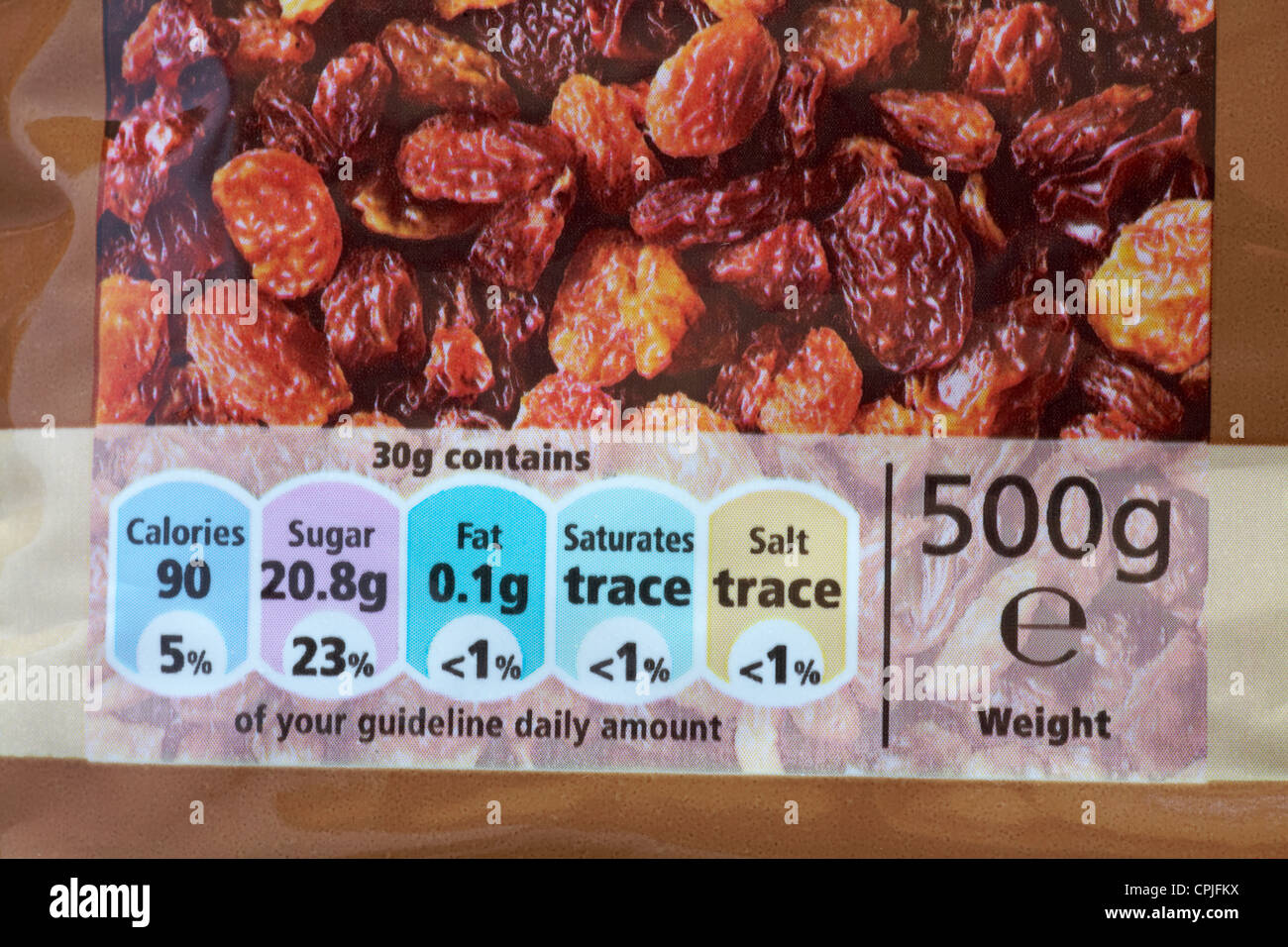 Packet of sultanas hi-res stock photography and images - Alamy