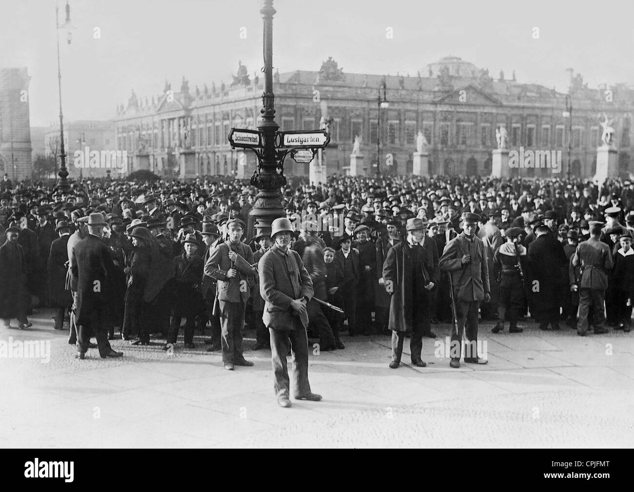 Marshal of the Workers' and Soldiers' Council in Berlin, 1918 Stock ...
