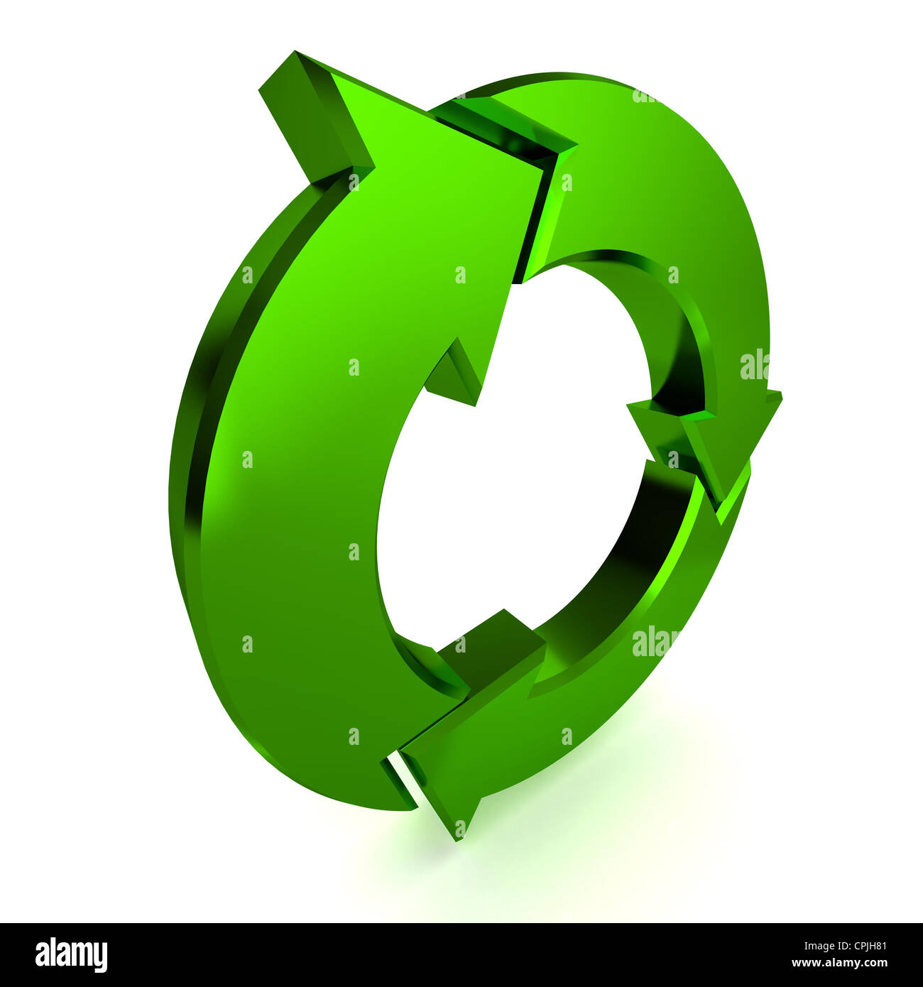 A Colourful 3d Rendered Green Process Arrow Illustration Stock Photo ...