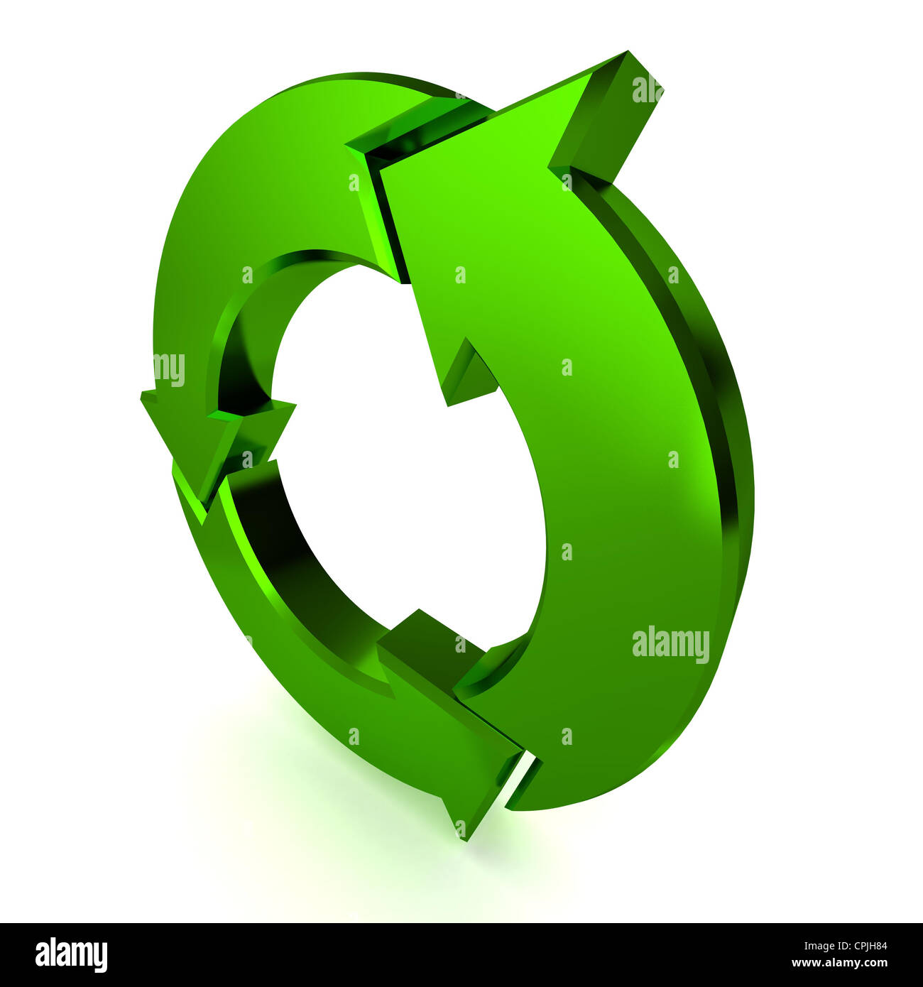 A Colourful 3d Rendered Green Process Arrow Illustration Stock Photo ...