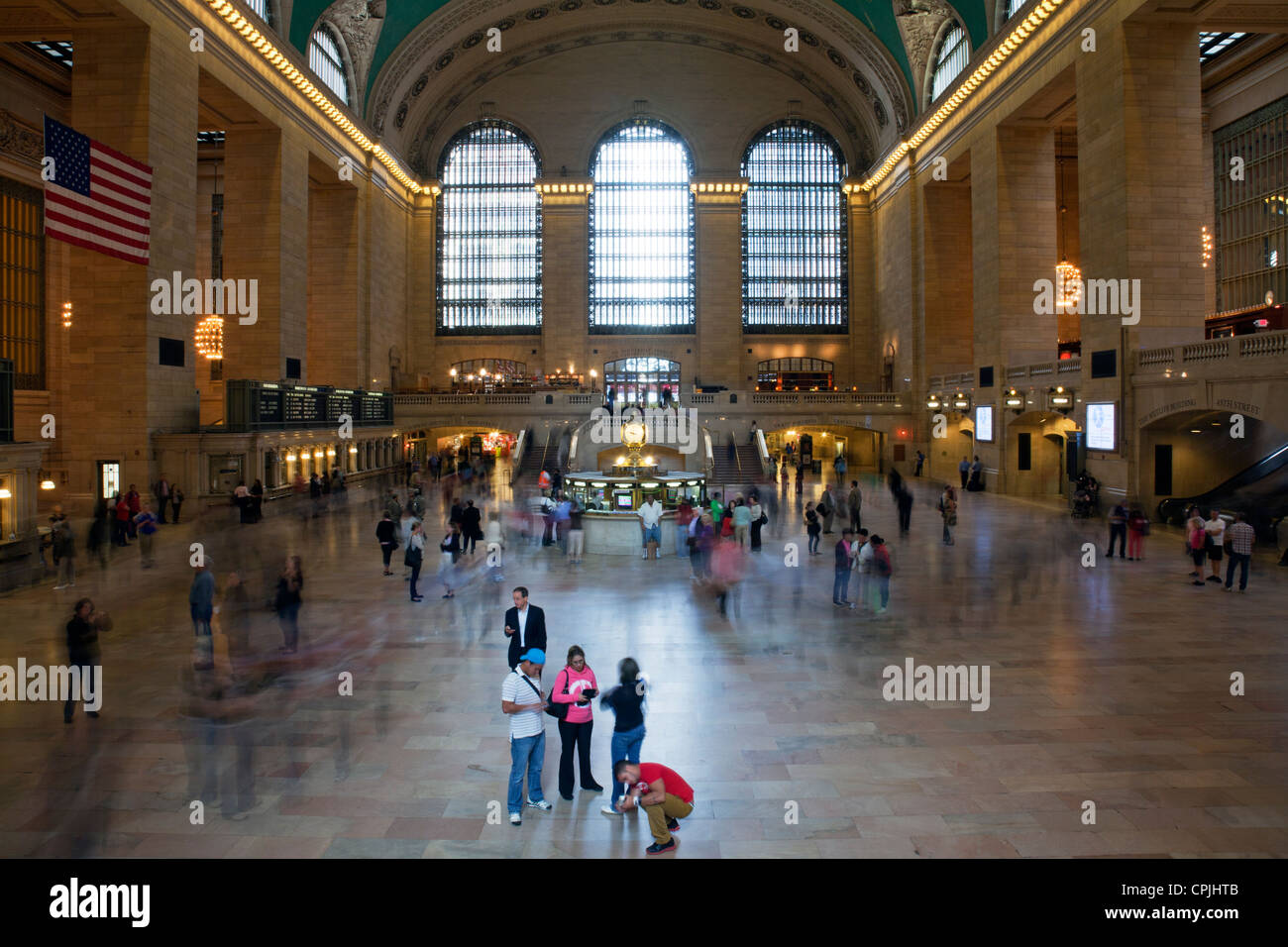 Main concourse in grand central terminal manhattan new york city hi-res ...