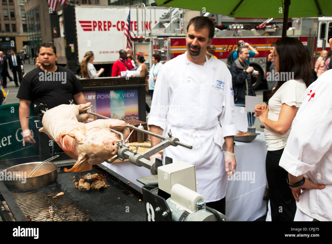 Spit roasting hi-res stock photography and images - Alamy