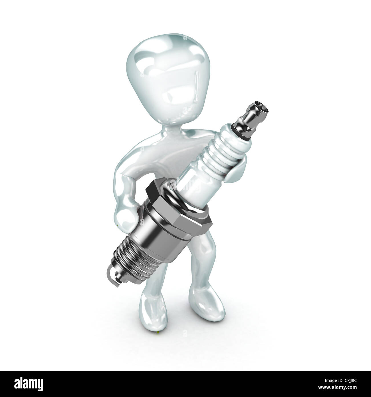 A Colourful 3d Rendered Mechanic Concept Illustration Stock Photo - Alamy