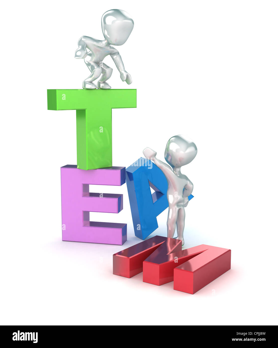 A Colourful 3d Rendered Team Concept Illustration Stock Photo - Alamy