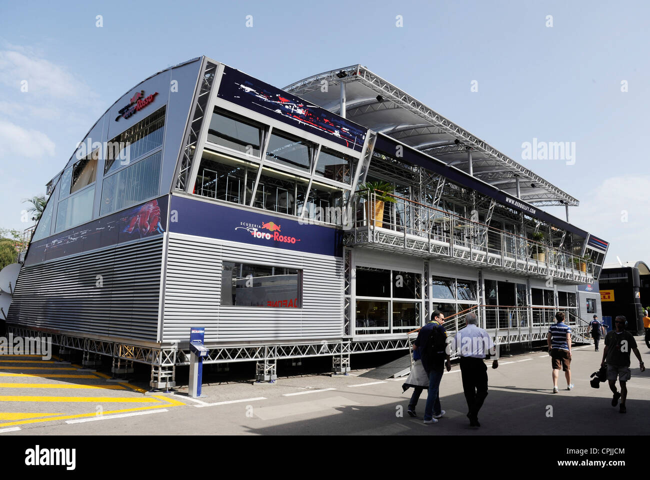 Red Bull Team Hospitality during the Formula One Grand Prix of Spain ...
