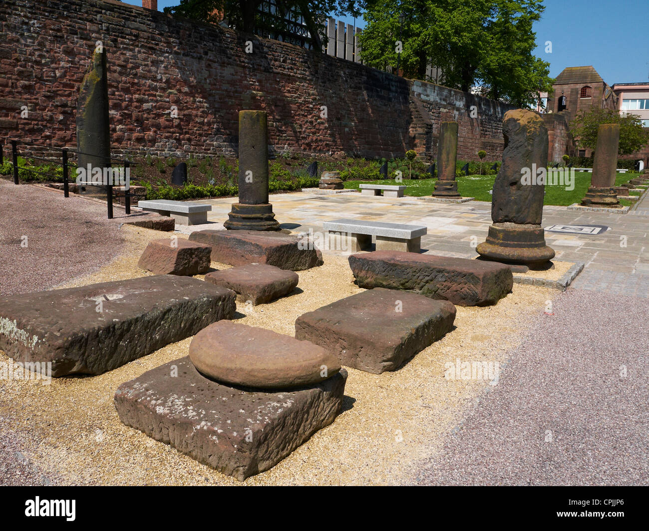 The Roman Gardens in Chester Cheshire UK Stock Photo - Alamy