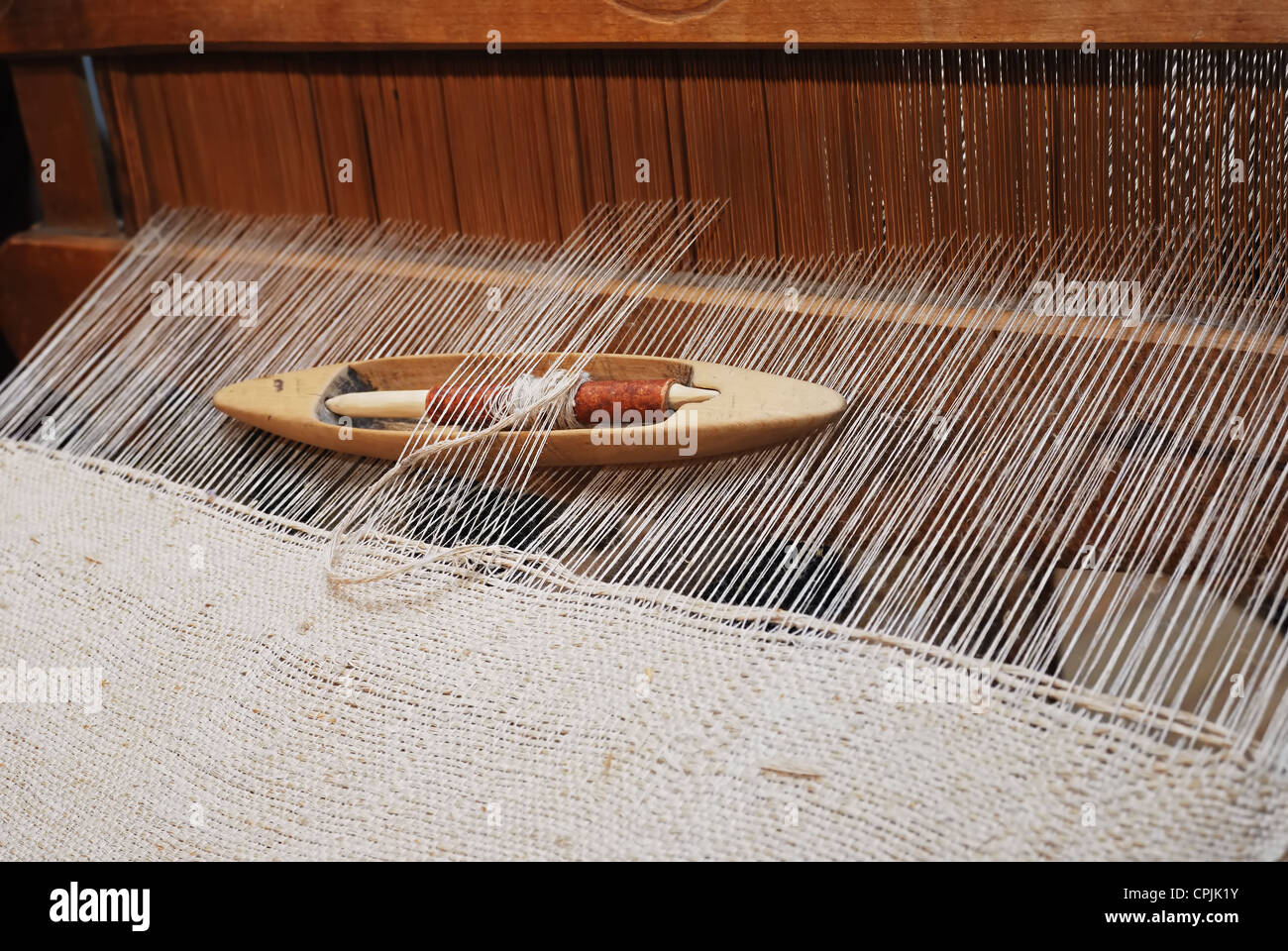 Shuttle weaving machine hi-res stock photography and images - Alamy