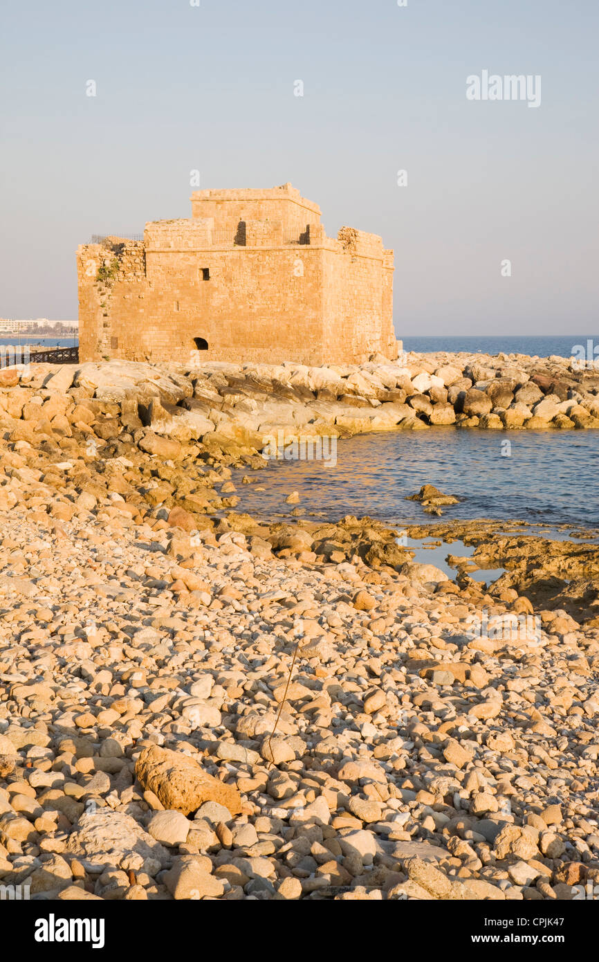 The small Fort at Paphos harbour, Cyprus Stock Photo - Alamy