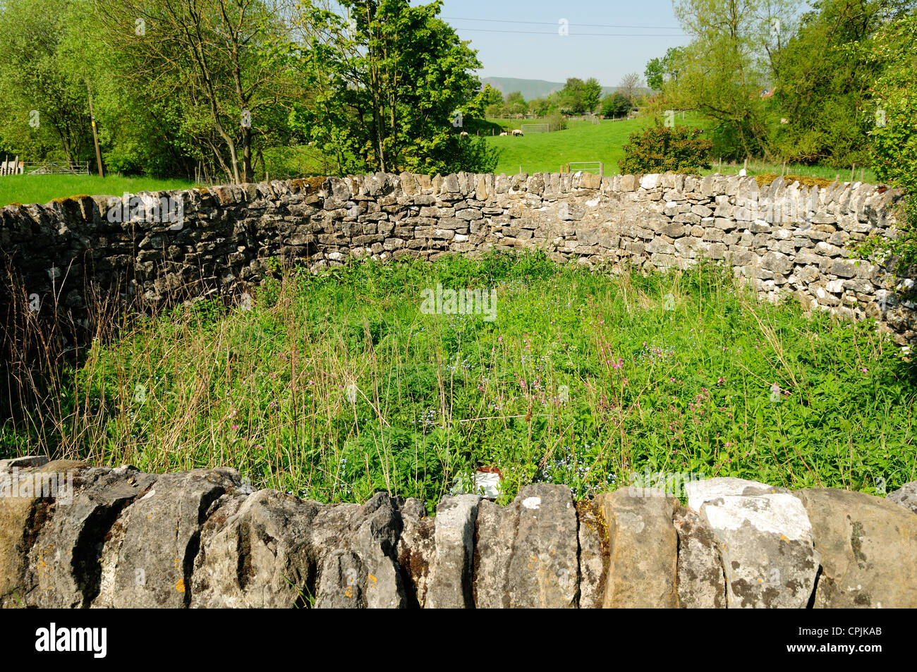 Hope Derbyshire Pinfold Stock Photo - Alamy