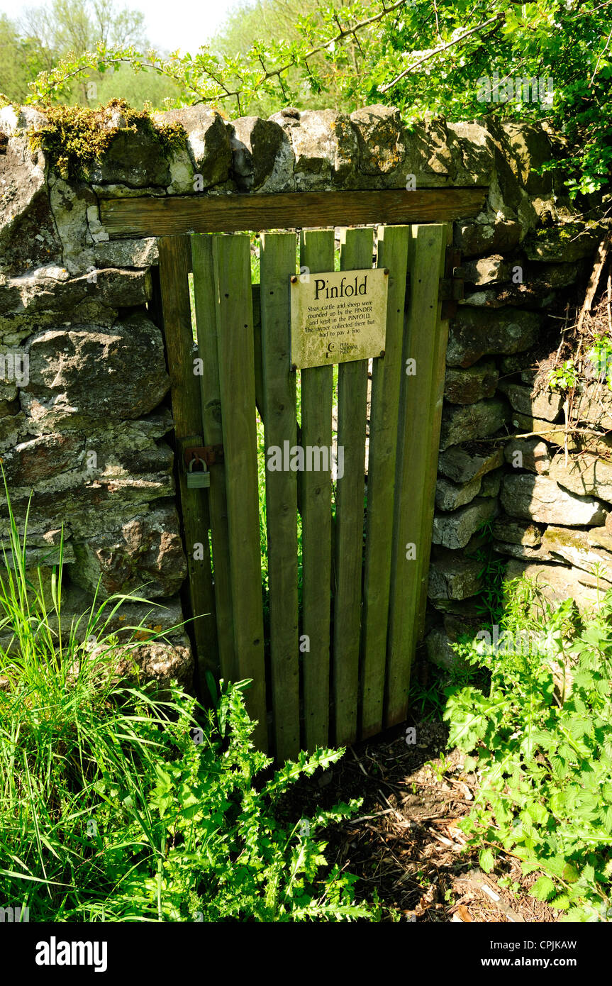 Hope Derbyshire Pinfold Stock Photo - Alamy