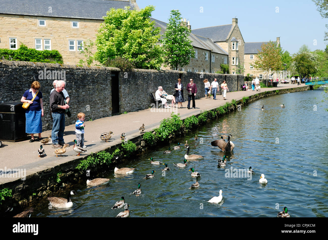 Bakewell Ancient Market Town in the Peak District Of Derbyshire England ...