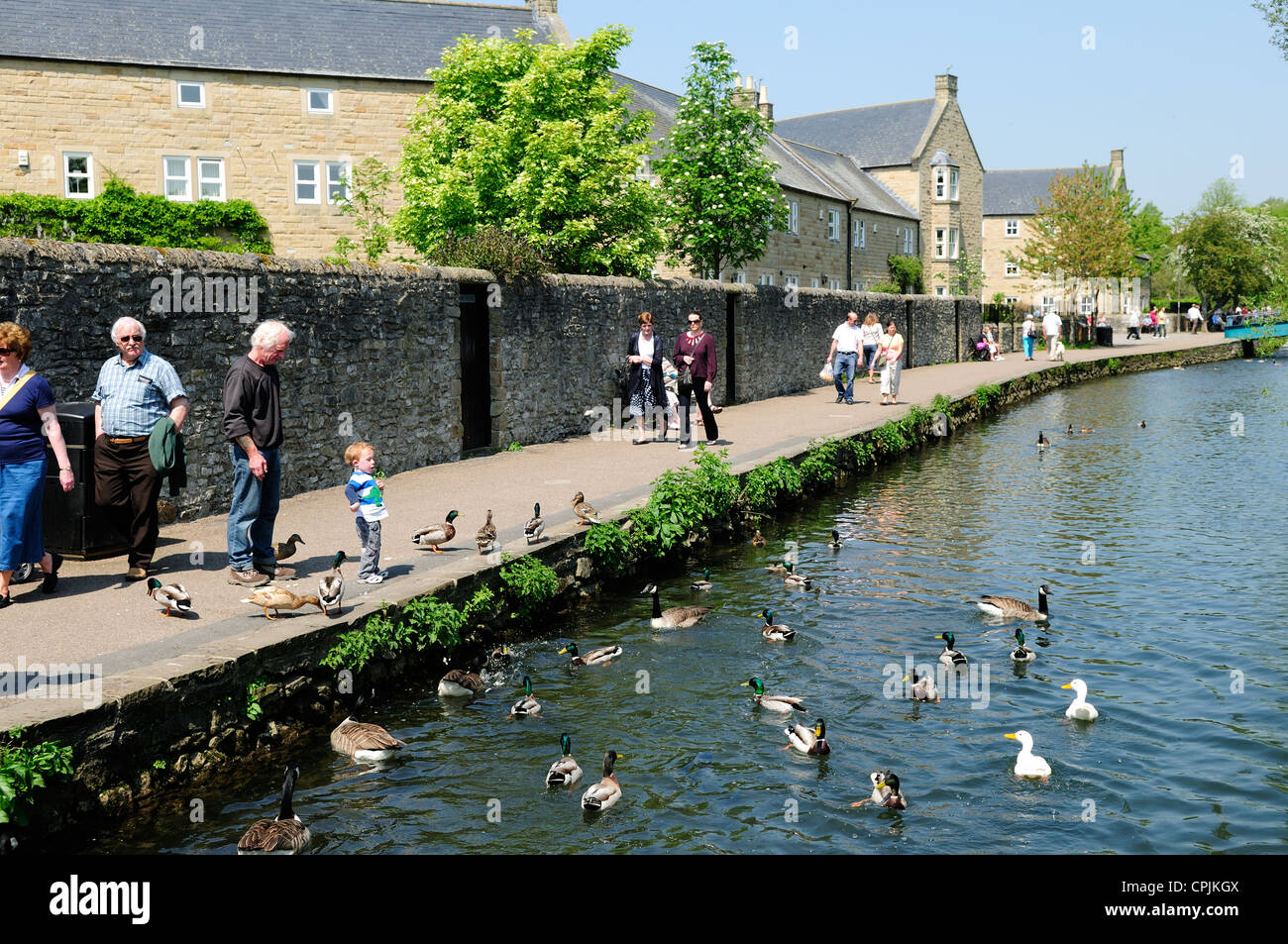 Bakewell Ancient Market Town in the Peak District Of Derbyshire England ...