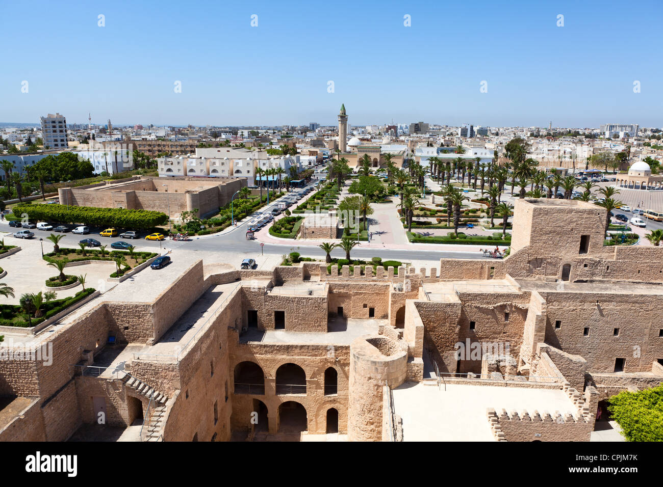 Aerial view streets monastir city hi-res stock photography and images ...