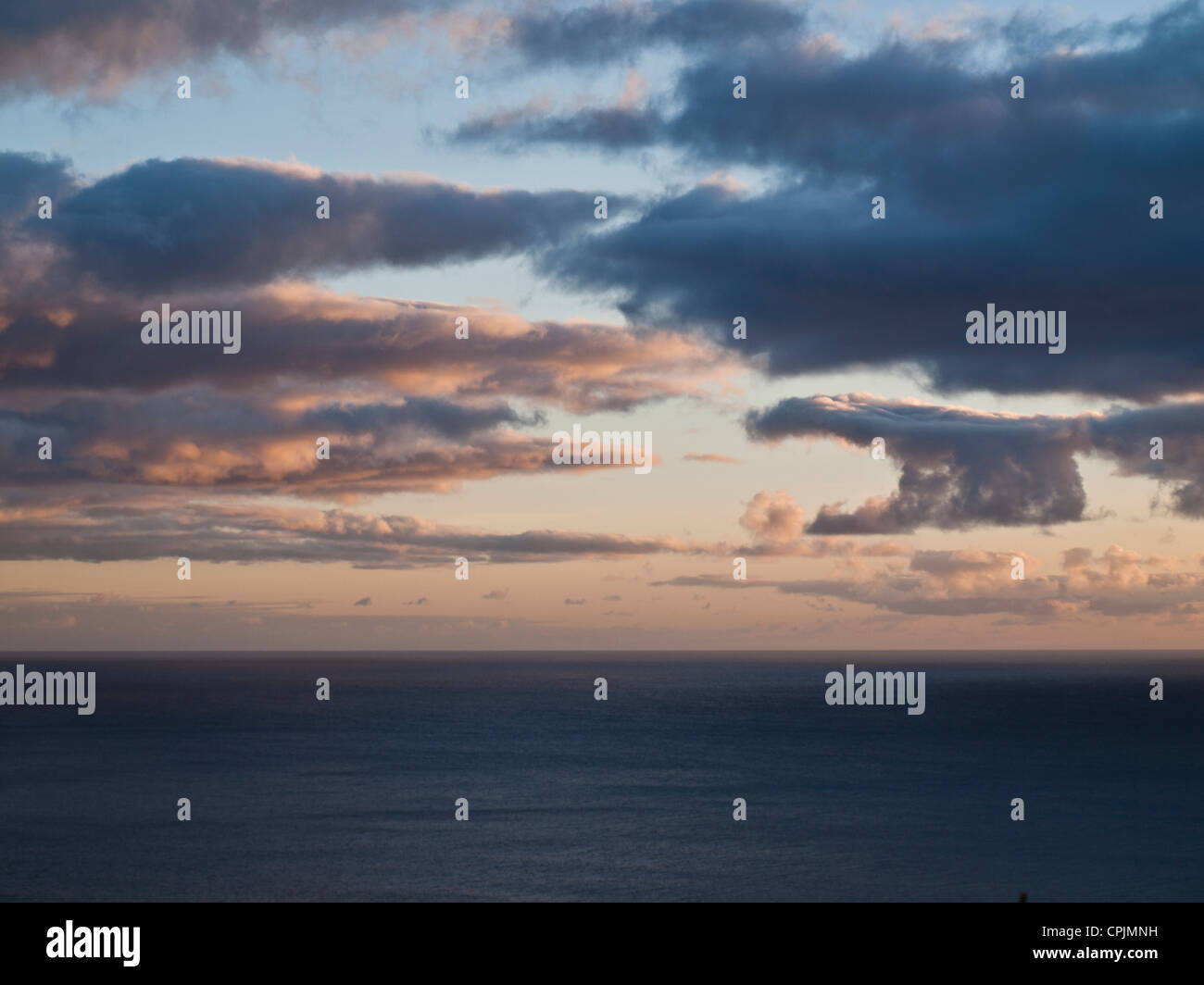 Sunset over the Atlantic Stock Photo - Alamy