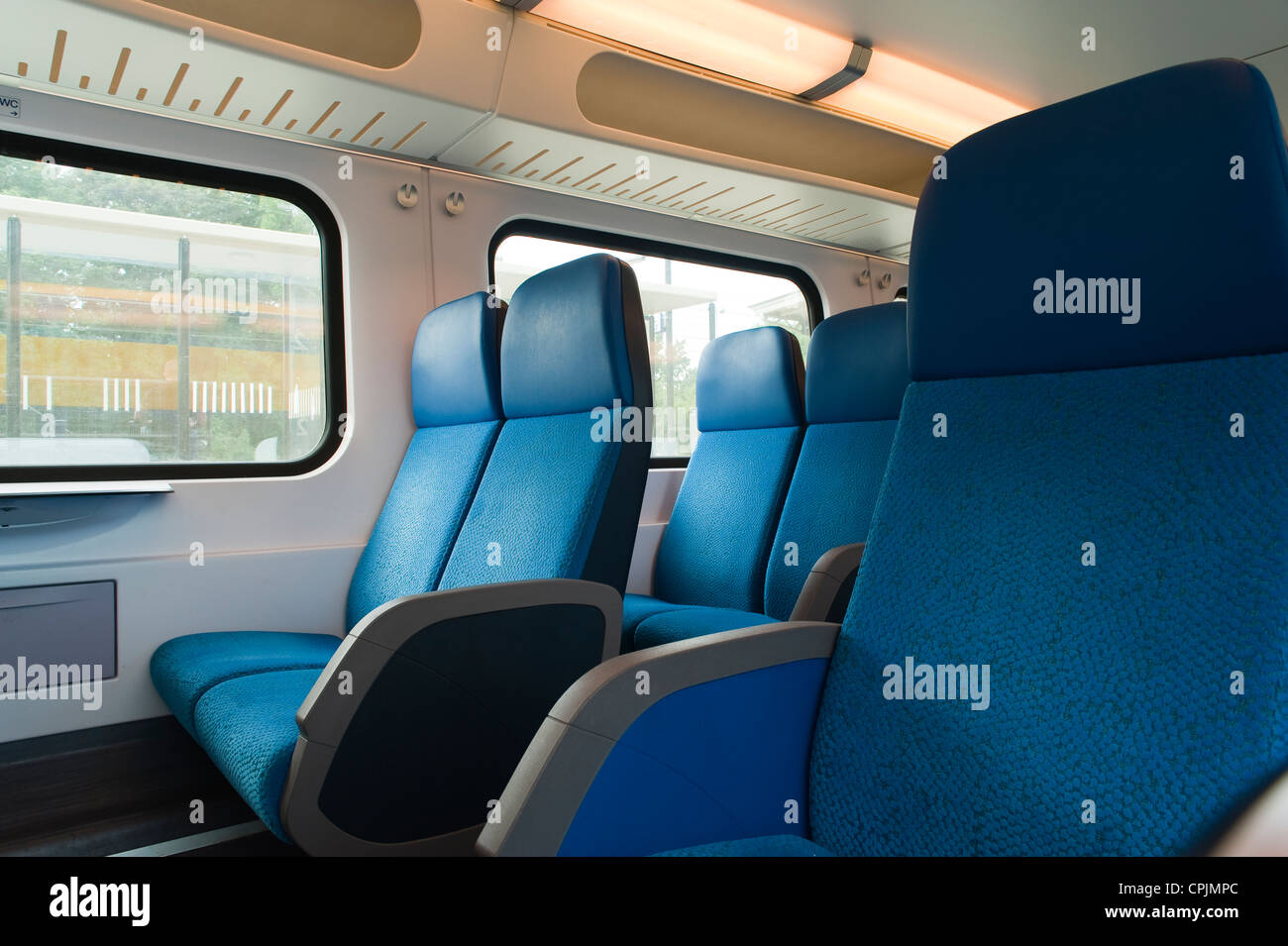 Train seats europe hi-res stock photography and images - Alamy