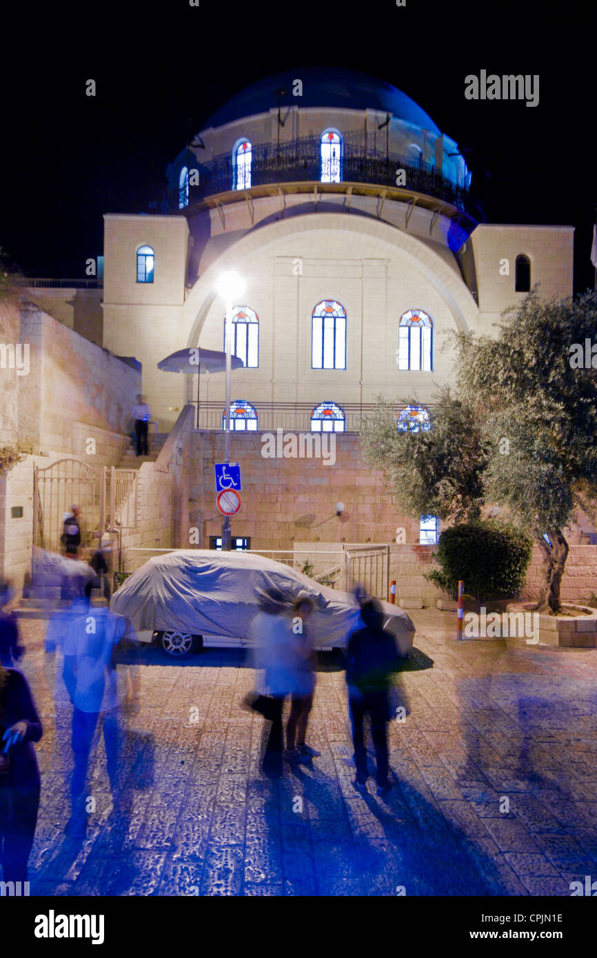 Jerusalem, Israel. The restored "Hurva" ("The Ruin") synagogue in the ...
