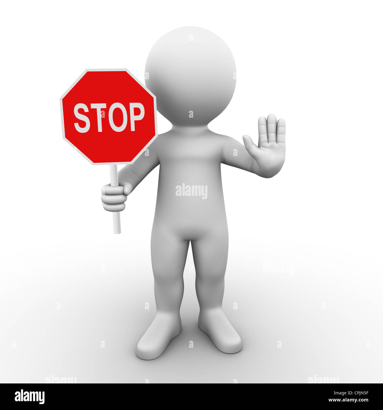 Human figure stop sign hi-res stock photography and images - Alamy