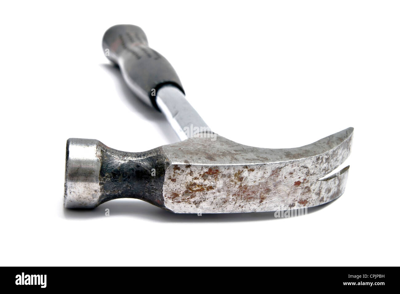 An old Hammer isolated on white background Stock Photo - Alamy