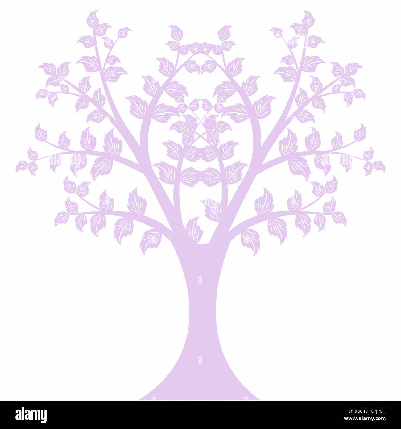 Beautiful art tree isolated on white background Stock Photo - Alamy