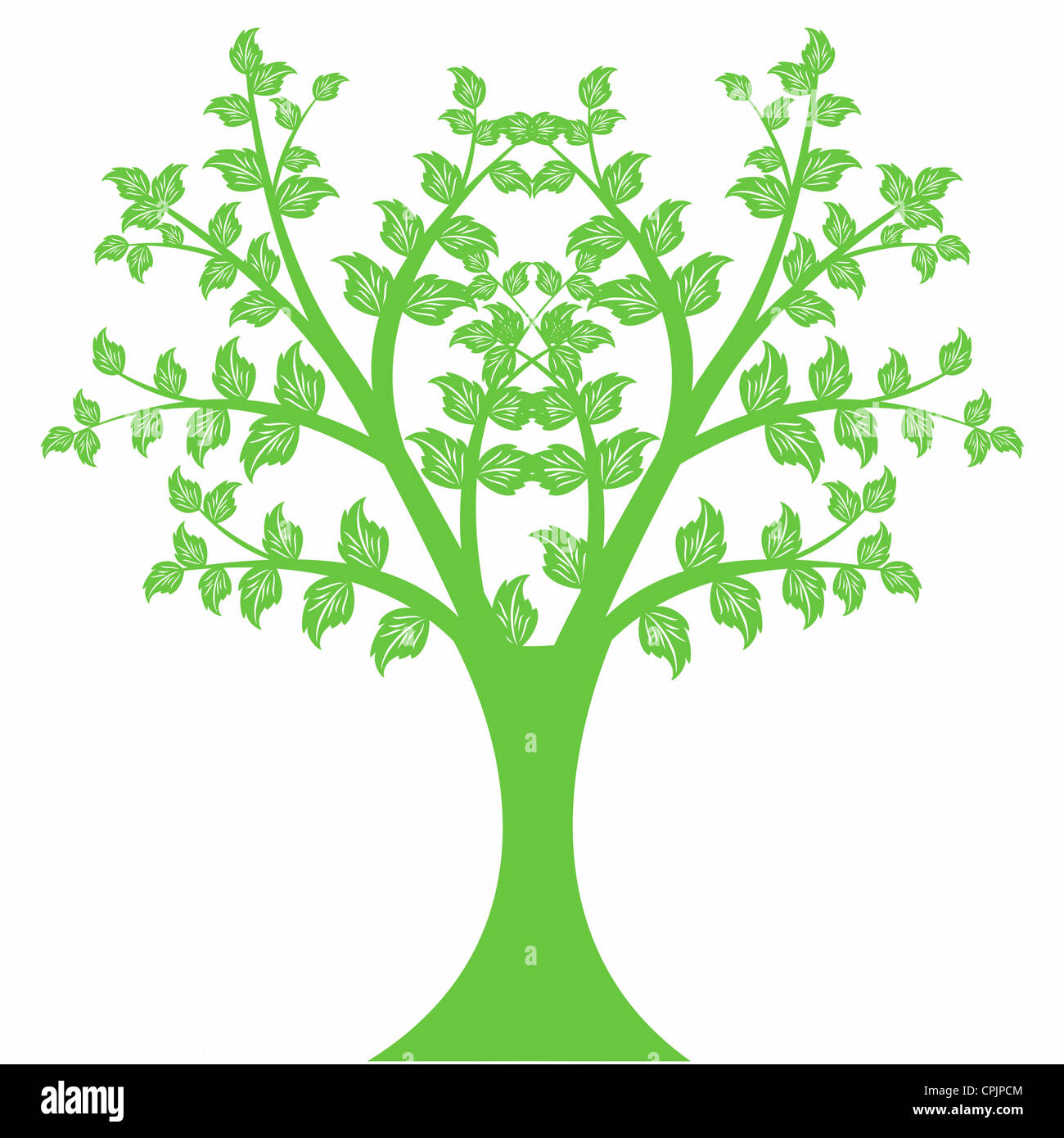 Beautiful art tree isolated on white background Stock Photo - Alamy
