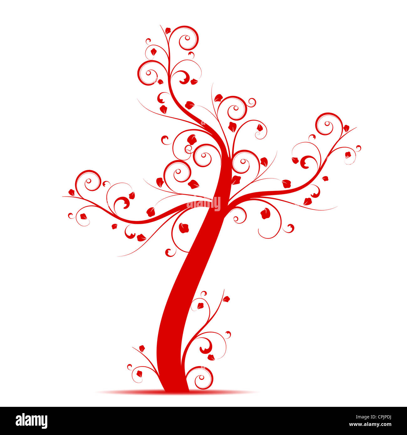 Beautiful art tree isolated on white background Stock Photo - Alamy